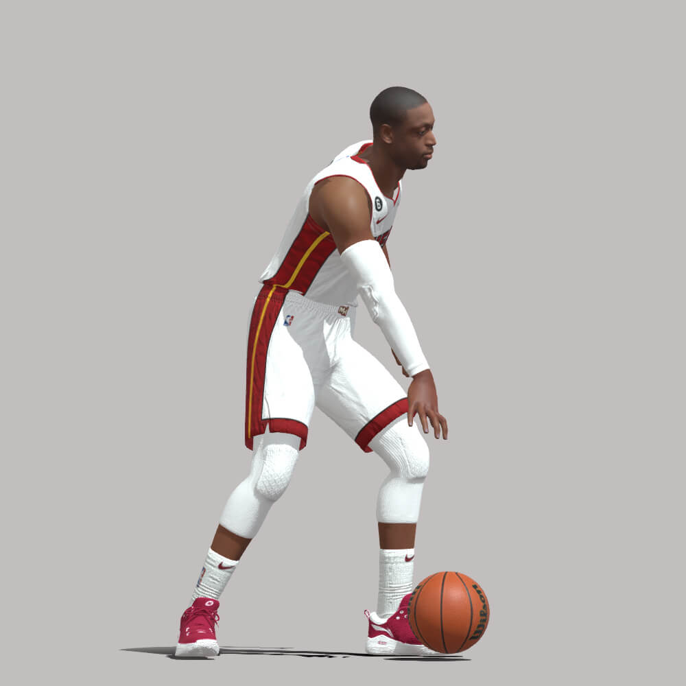 3D Rigged Dwyane Wade Miami Heat Animation by tranduyhieu