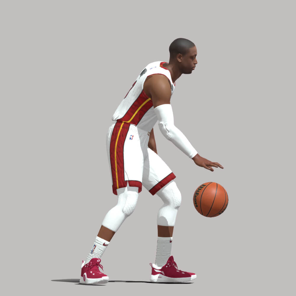 3D Rigged Dwyane Wade Miami Heat Animation by tranduyhieu