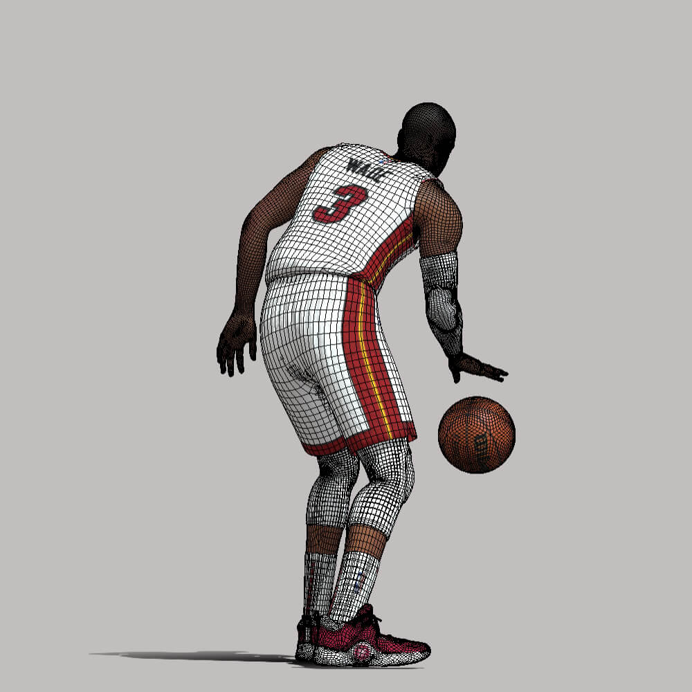 3D Rigged Dwyane Wade Miami Heat Animation by tranduyhieu