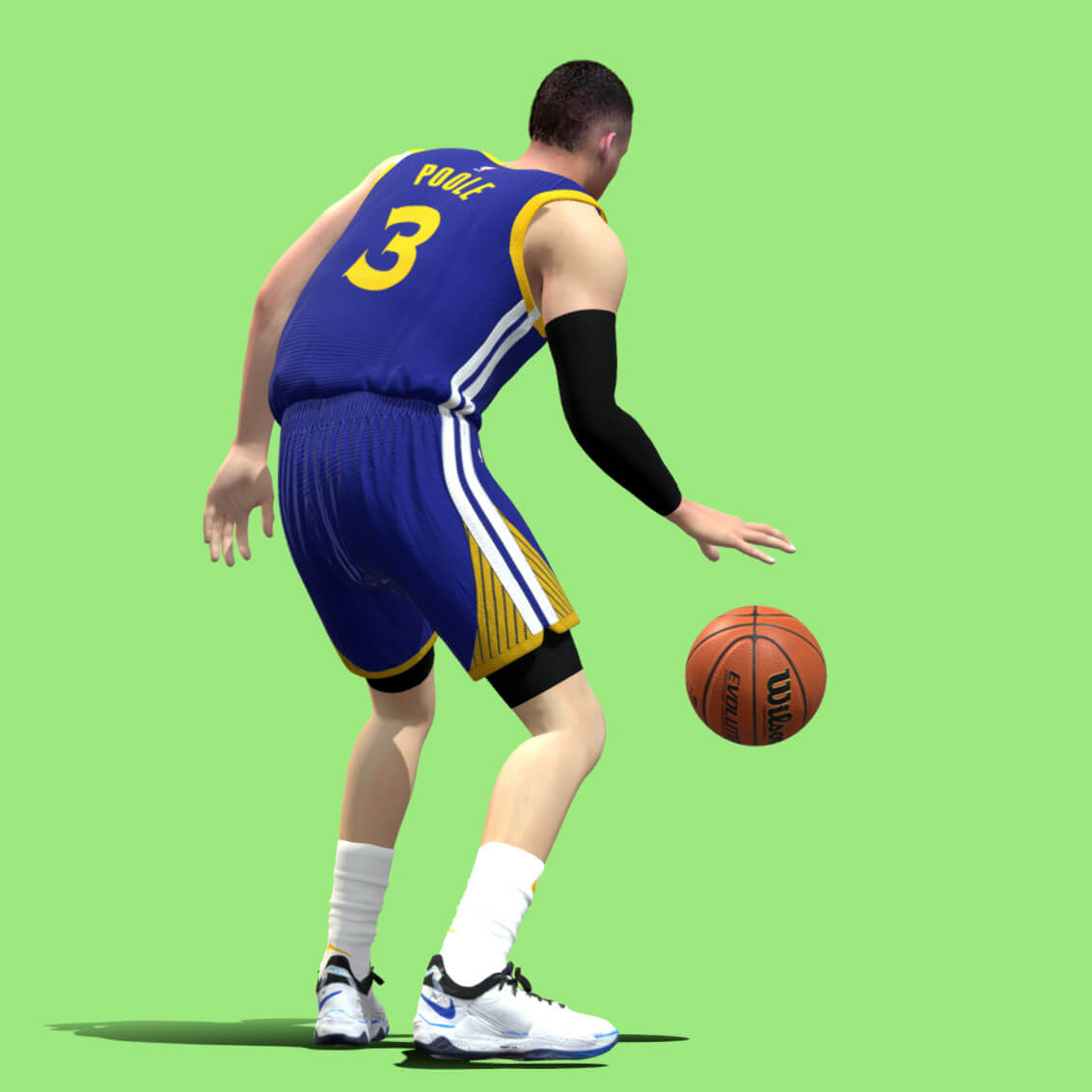 3D Rigged Jordan Poole Golden State Warriors NBA by tranduyhieu
