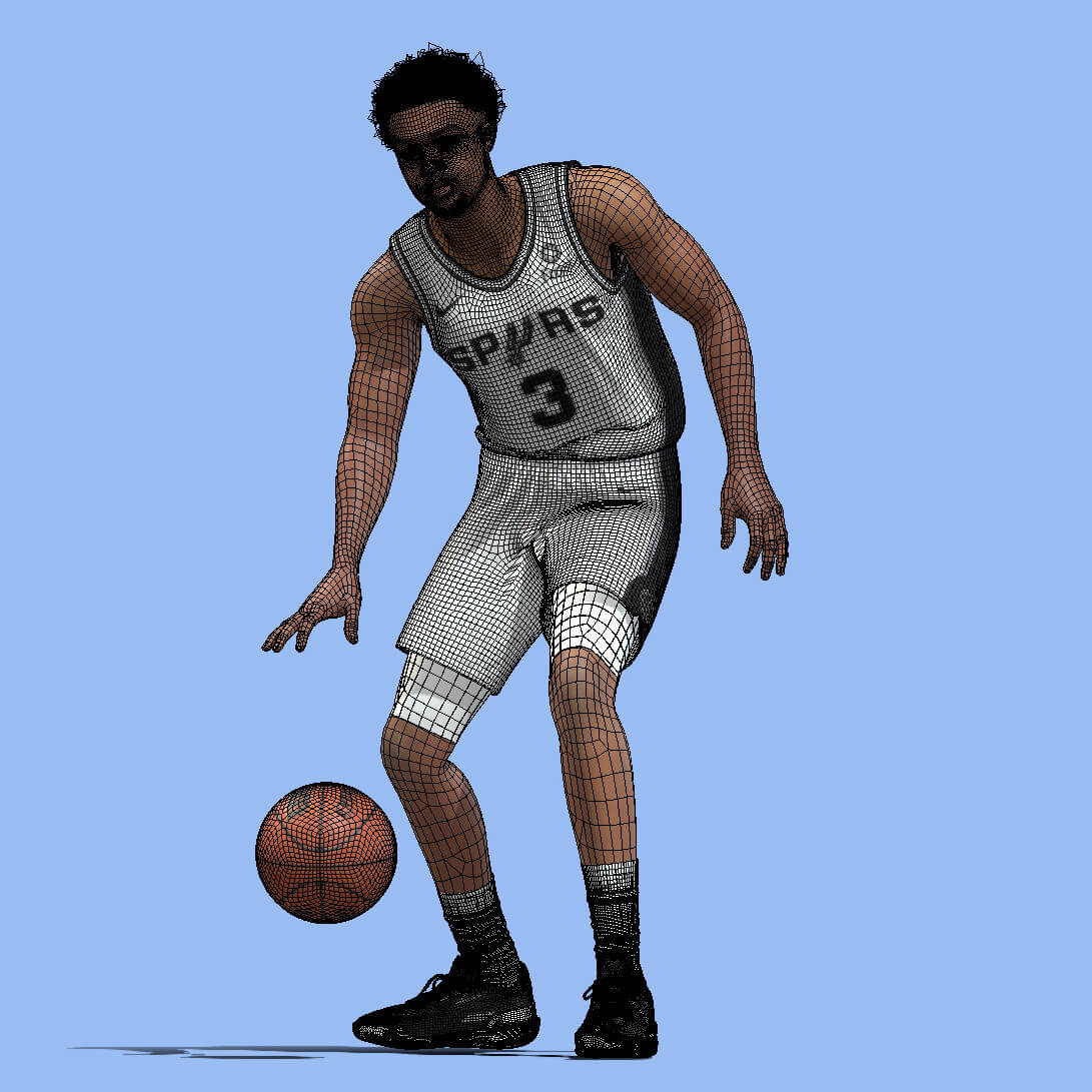 3D Rigged Keldon Johnson Spurs NBA by tranduyhieu