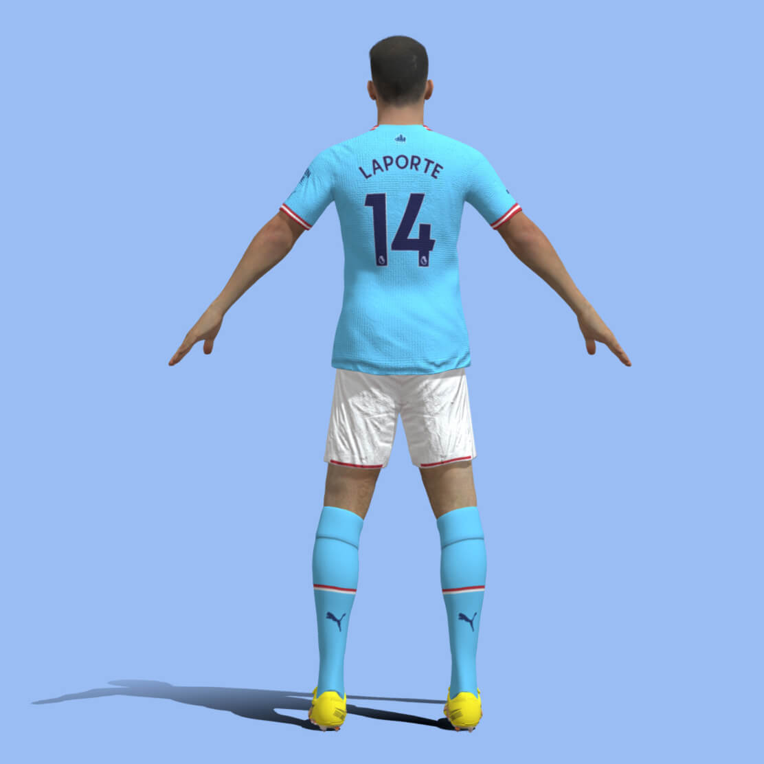 3D Rigged Laporte by tranduyhieu