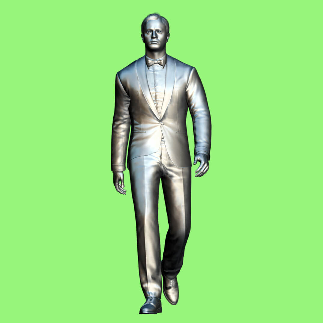 3D Rigged Man in Suit by tranduyhieu