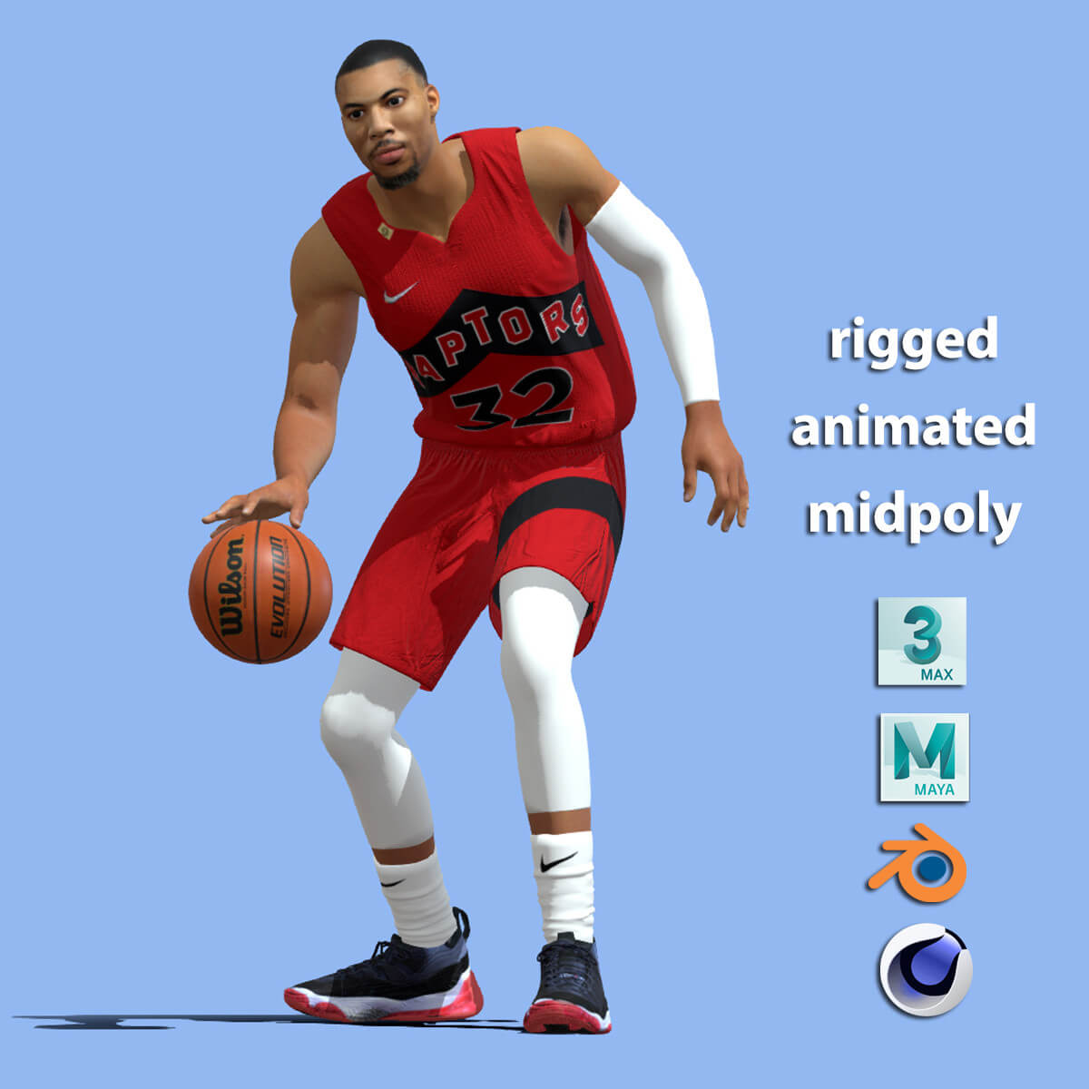 3D Rigged Otto Porter Jr Toronto Raptors NBA by tranduyhieu