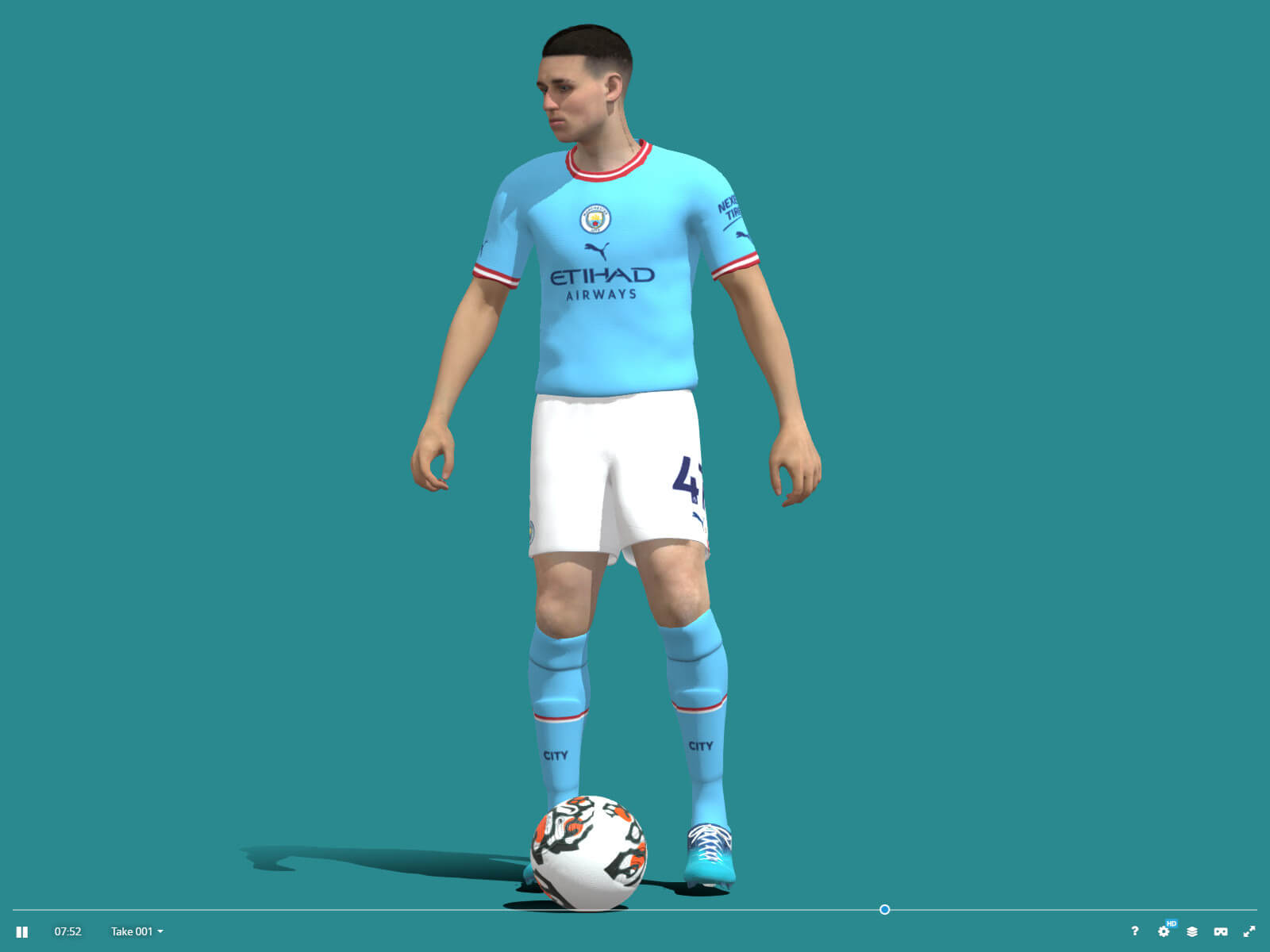 3D Rigged Phil Foden Manchester City by tranduyhieu
