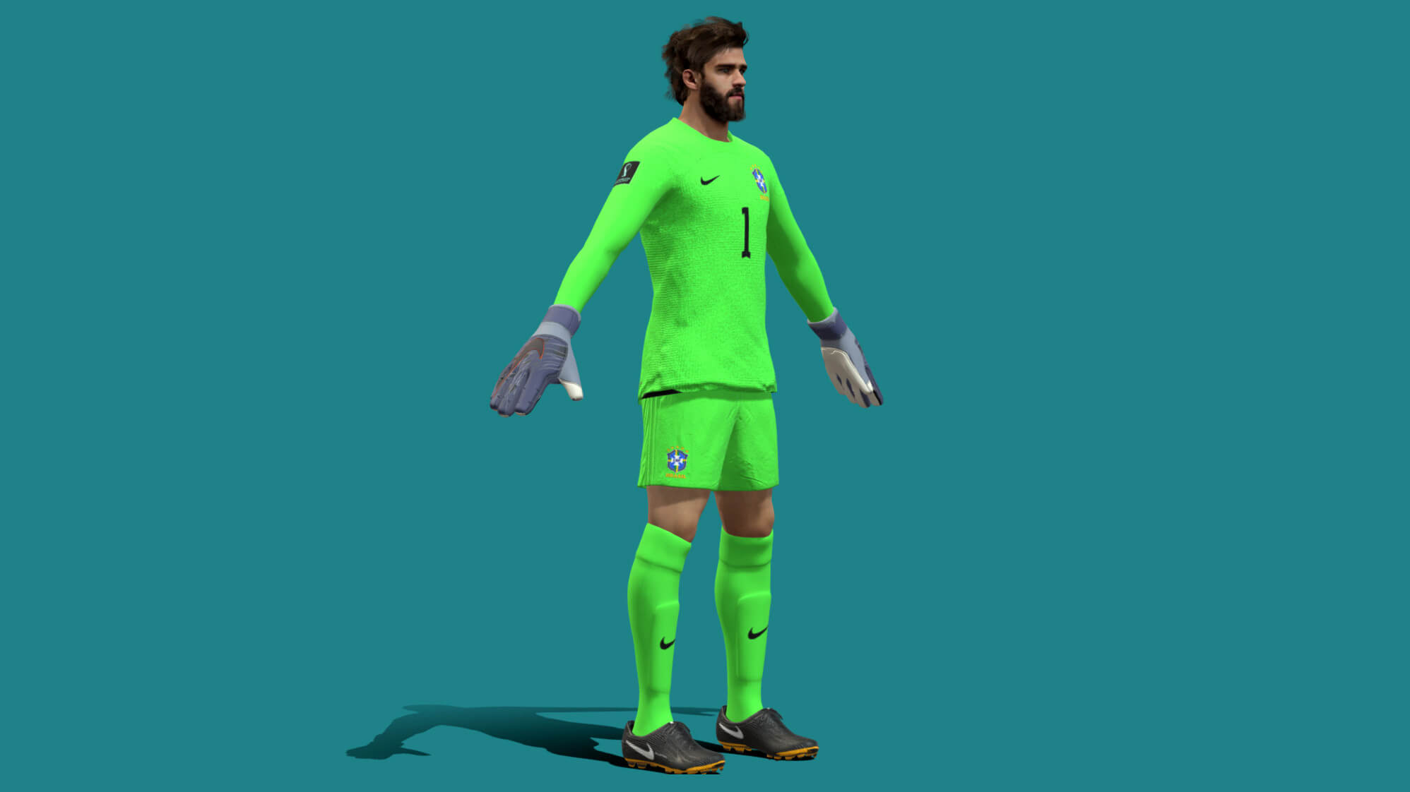 Alisson Becker Brazil Worldcup 2022 - 3D Model by tranduyhieu