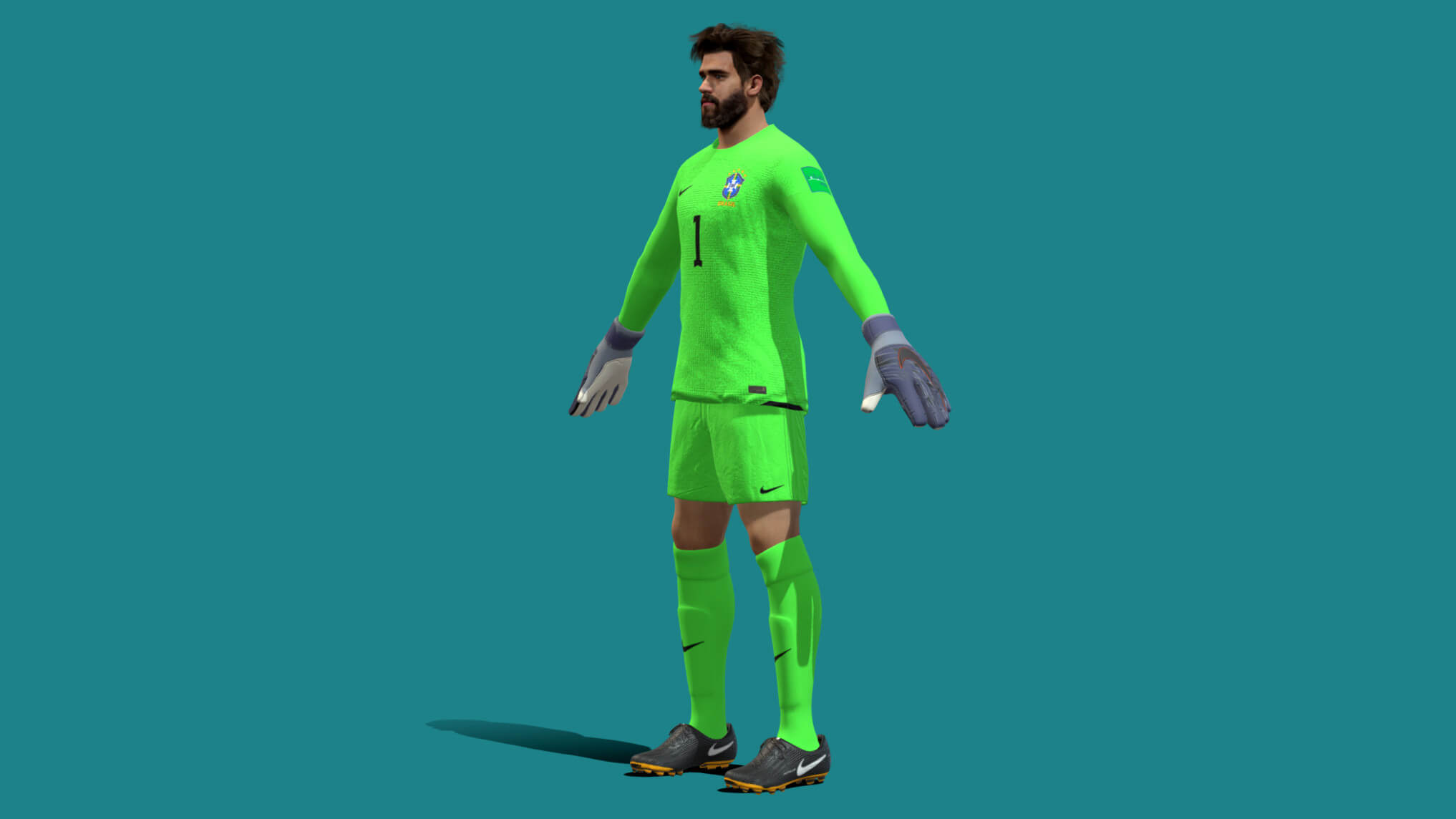 Alisson Becker Brazil Worldcup 2022 - 3D Model by tranduyhieu