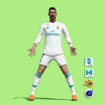Cristiano Ronaldo Siu Pose - 3D Model by tranduyhieu