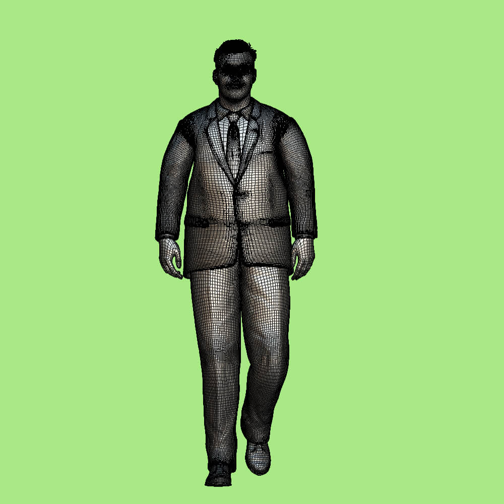 Fat Businessman Walking Animation - 3D Model by tranduyhieu
