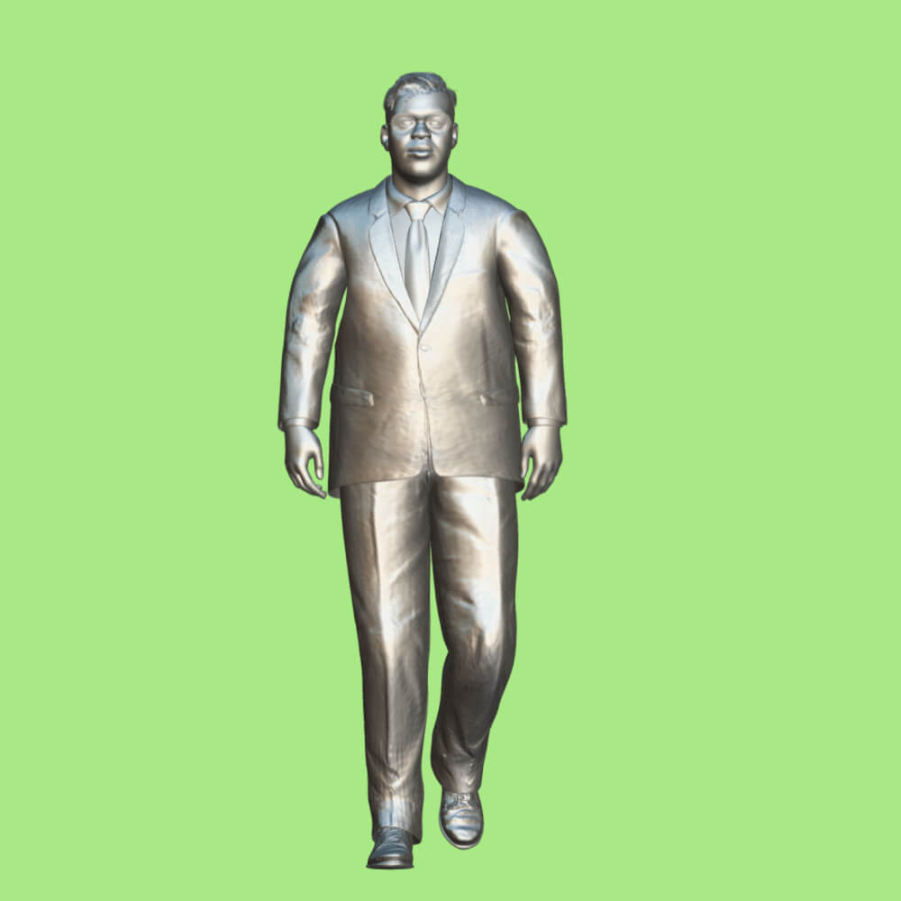 Fat Businessman Walking Animation - 3D Model by tranduyhieu