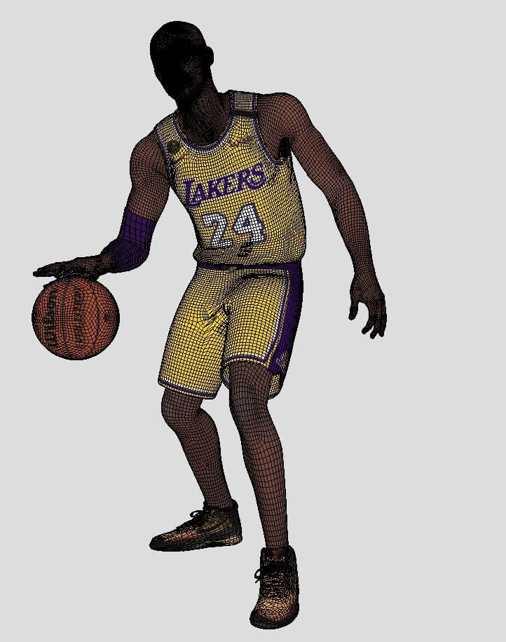 Kobe Bryant - NBA 3D Model by tranduyhieu