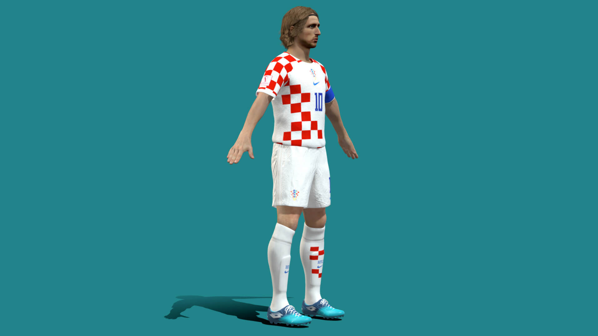 Luka Modric Croatia Worldcup 2022 - 3D Model by tranduyhieu