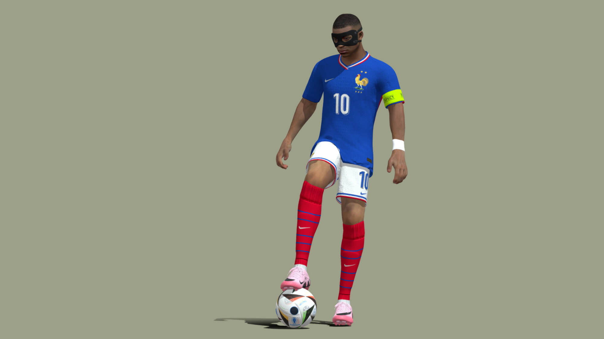 Kylian Mbappe France Euro 2024 - 3D Model by tranduyhieu