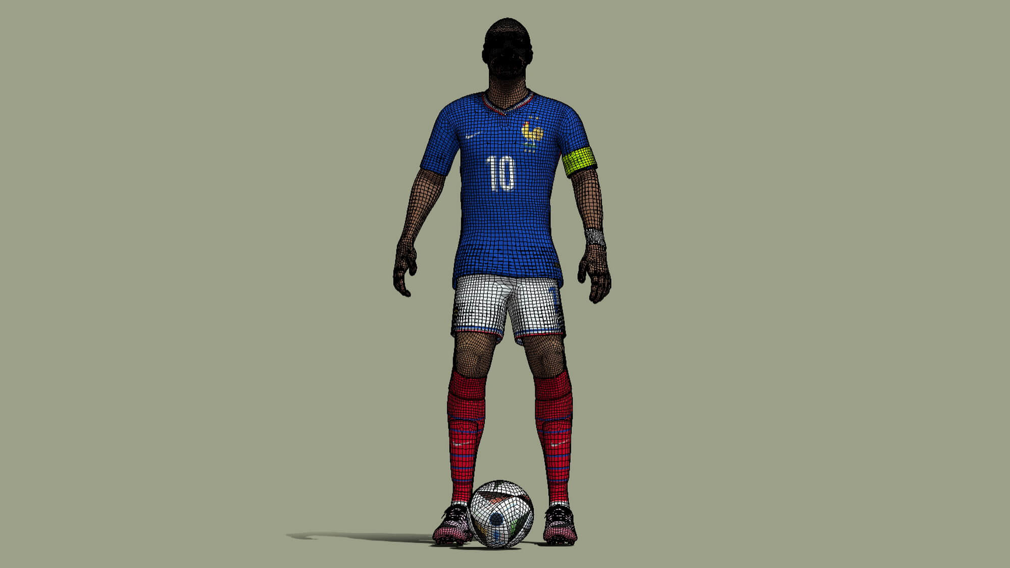 Kylian Mbappe France Euro 2024 - 3D Model by tranduyhieu
