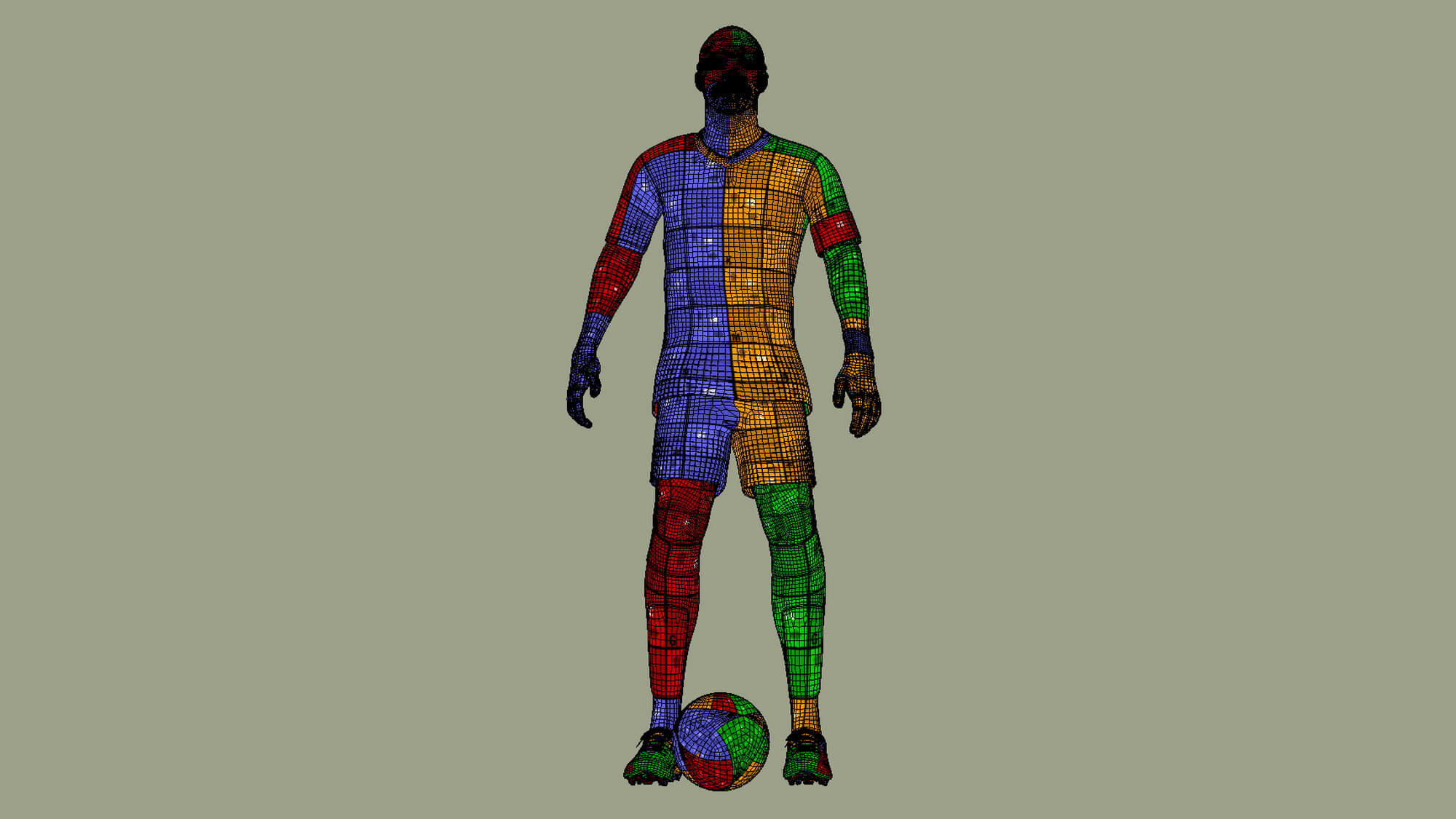 Kylian Mbappe France Euro 2024 - 3D Model by tranduyhieu