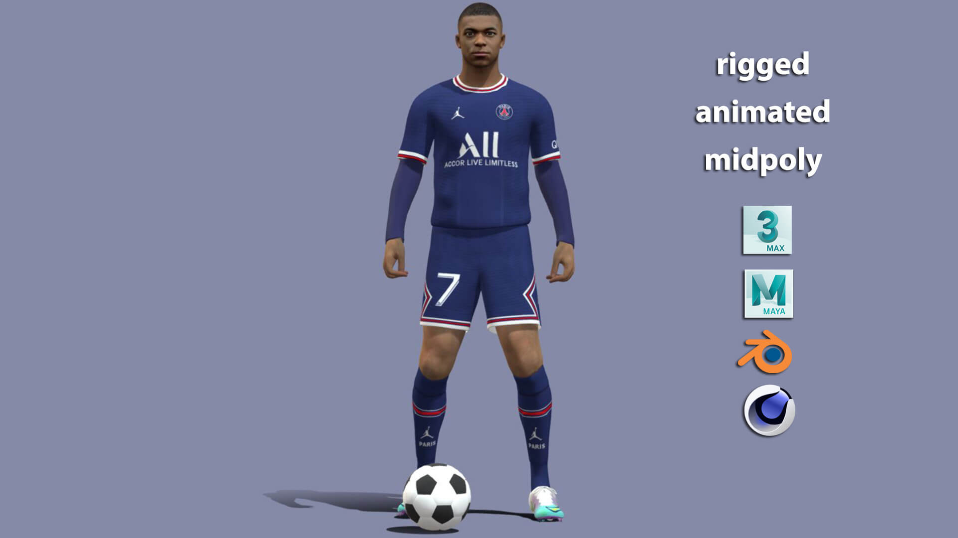 Mbappe - 3D Model by tranduyhieu