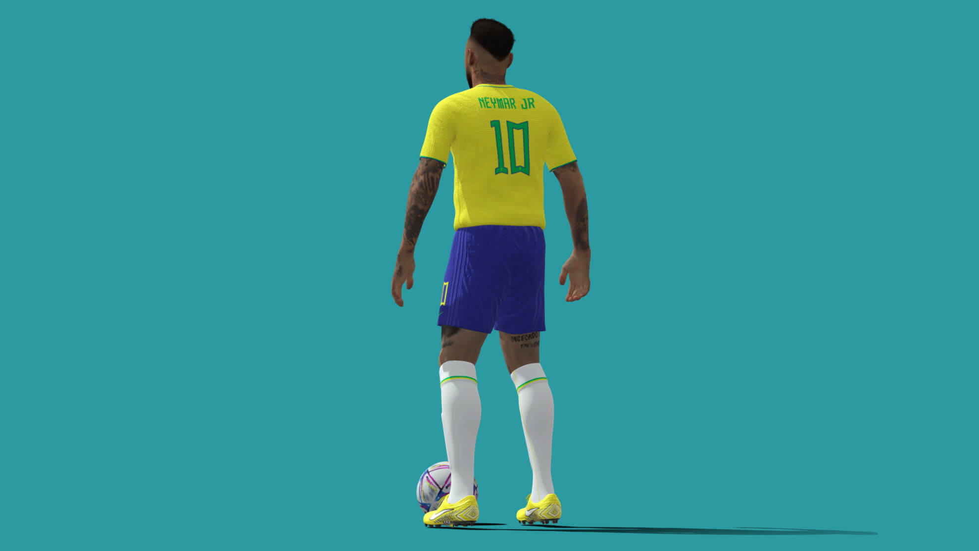 Neymar Brazil Worldcup 2022 - 3D Model by tranduyhieu