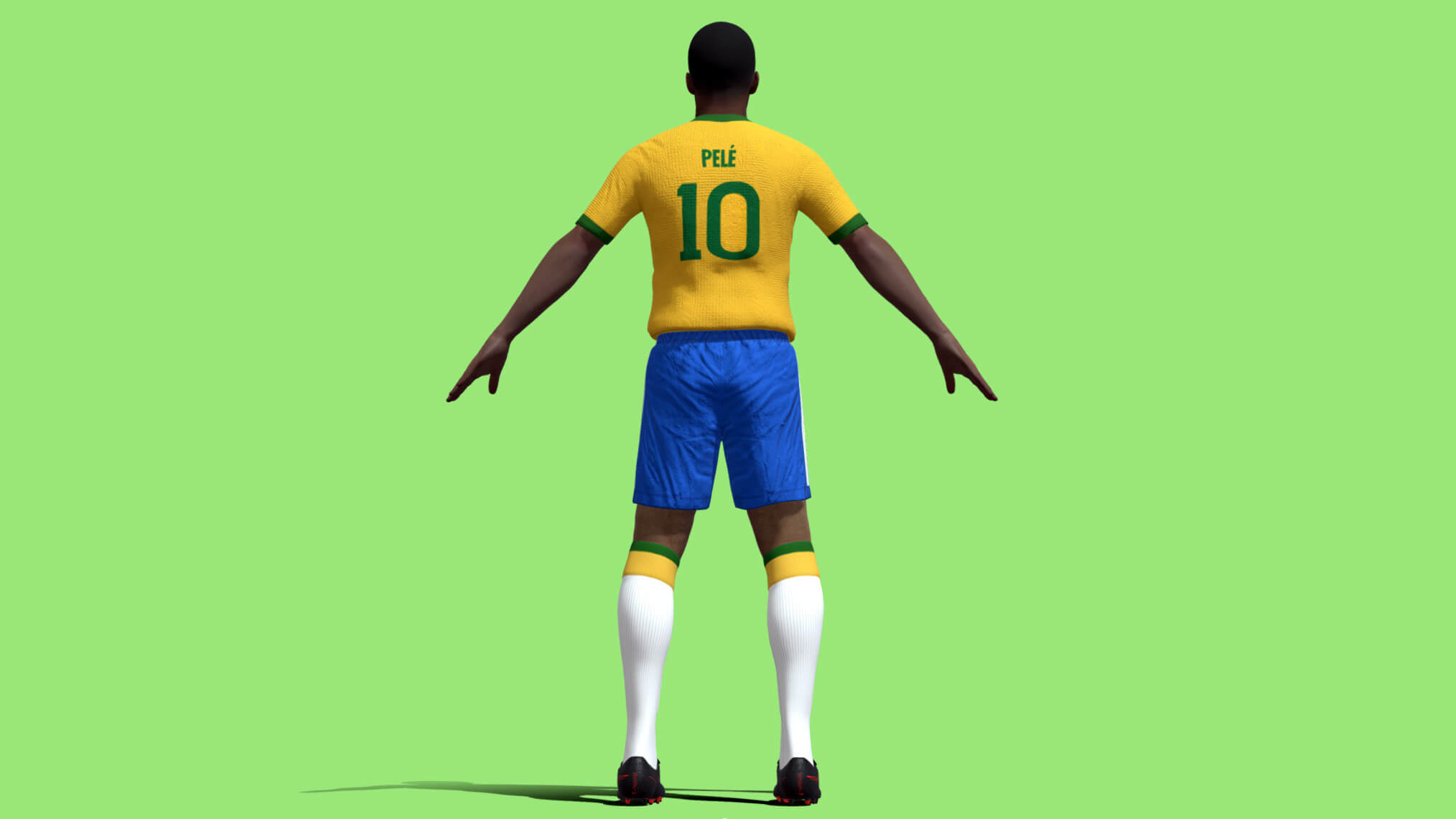 Pele Brazil - 3D Model by tranduyhieu