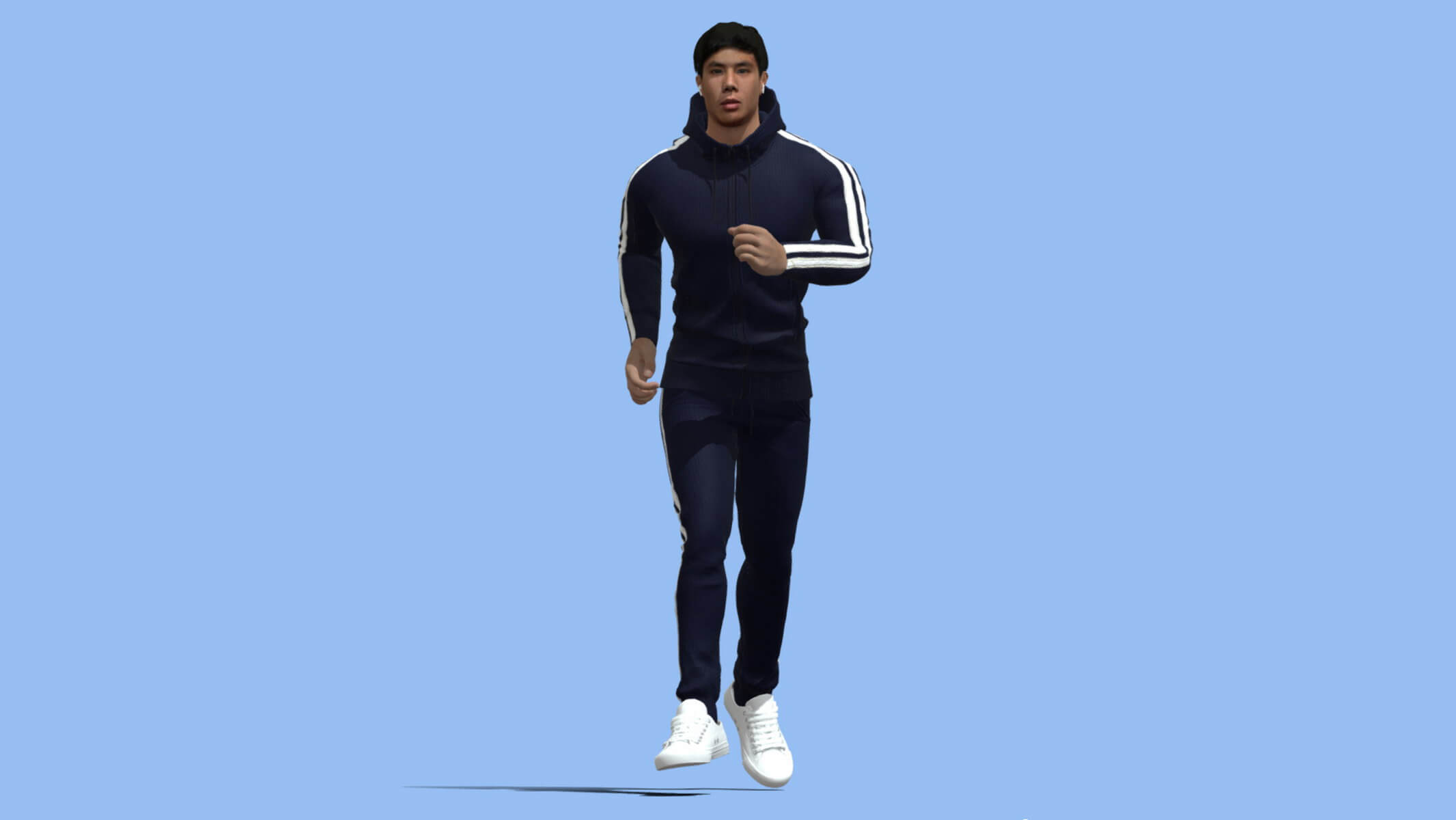 Sport Man Jogging - 3D Model by tranduyhieu