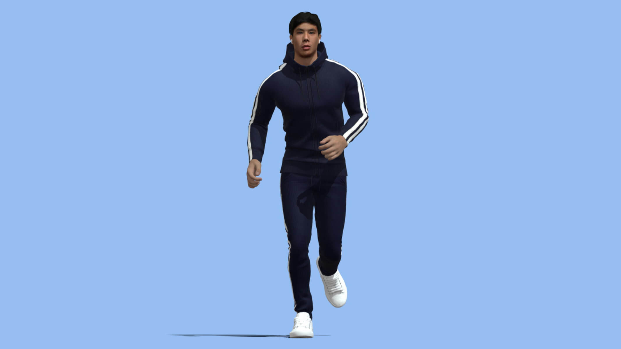 Sport Man Jogging - 3D Model by tranduyhieu