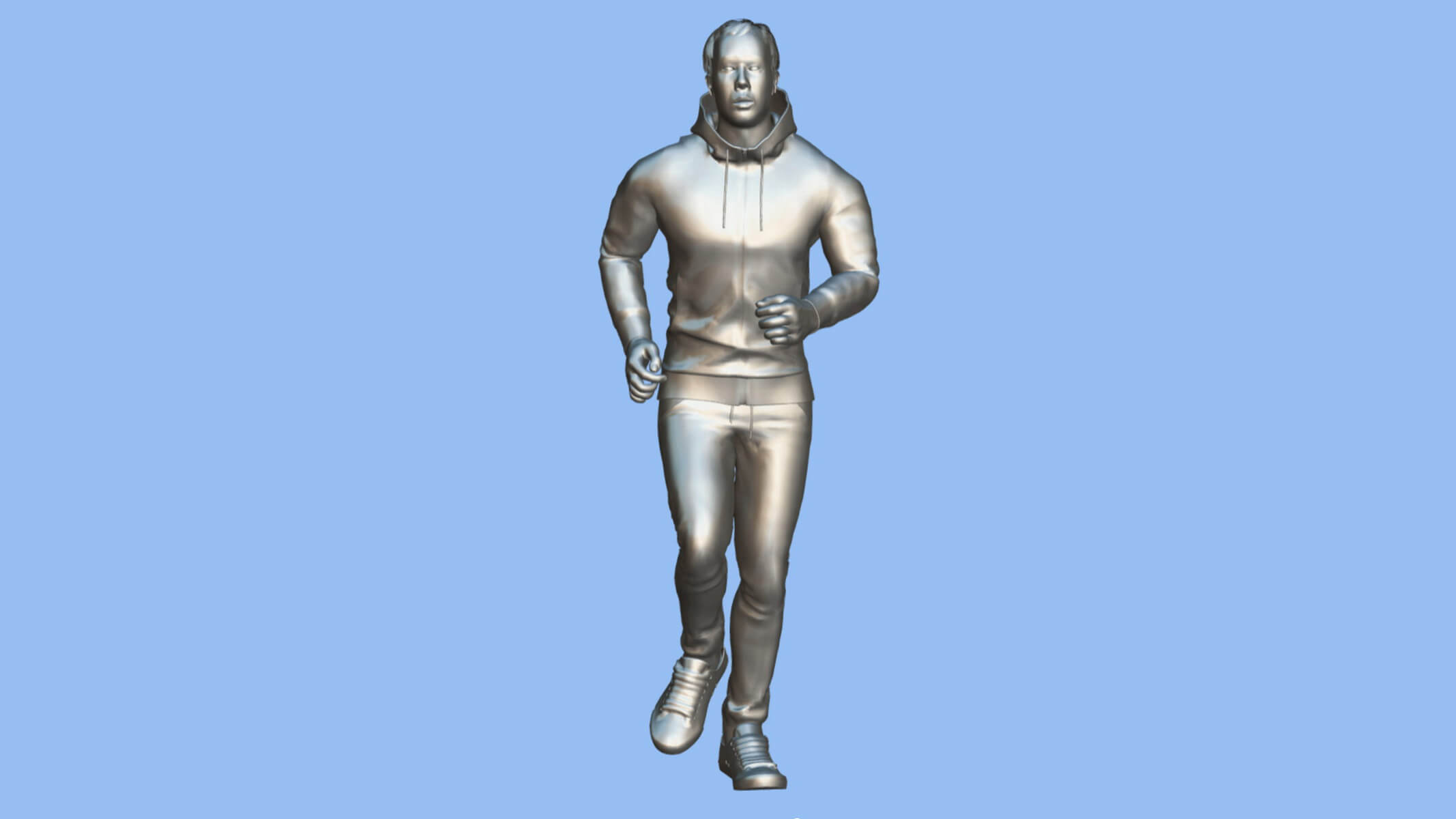 Sport Man Jogging - 3D Model by tranduyhieu