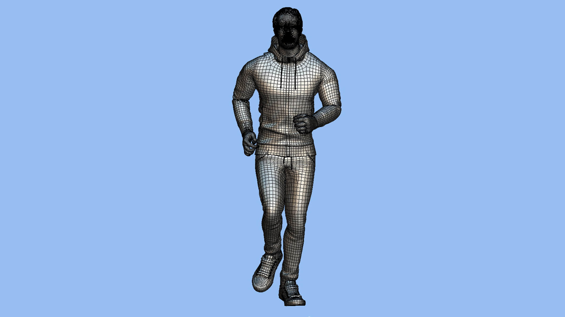 Sport Man Jogging - 3D Model by tranduyhieu