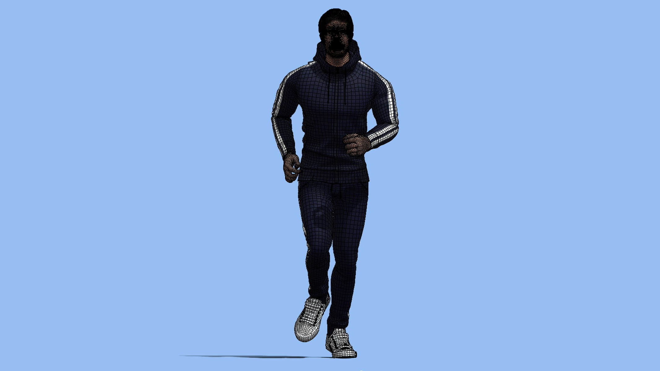 Sport Man Jogging - 3D Model by tranduyhieu