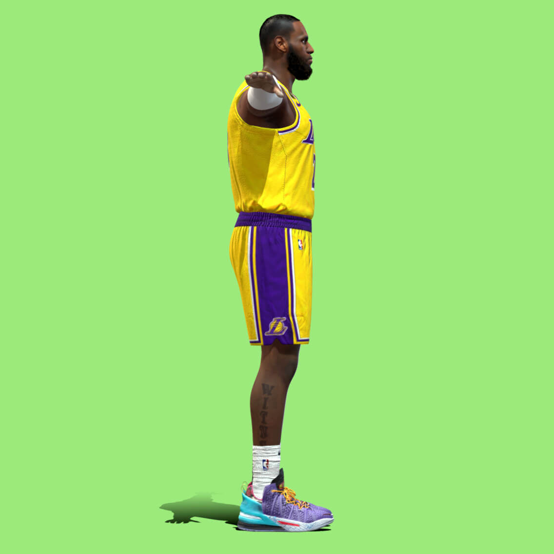 T-P Rigged Lebron James NBA 3D Model by tranduyhieu