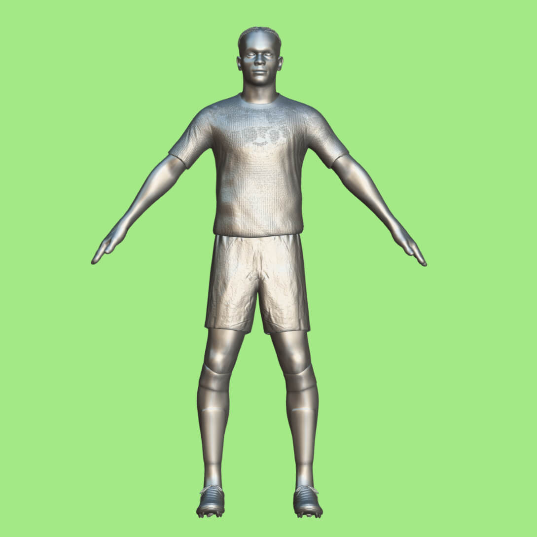 T-Pose Rigged Manuel Akanji Manchester City 3D Model by tranduyhieu
