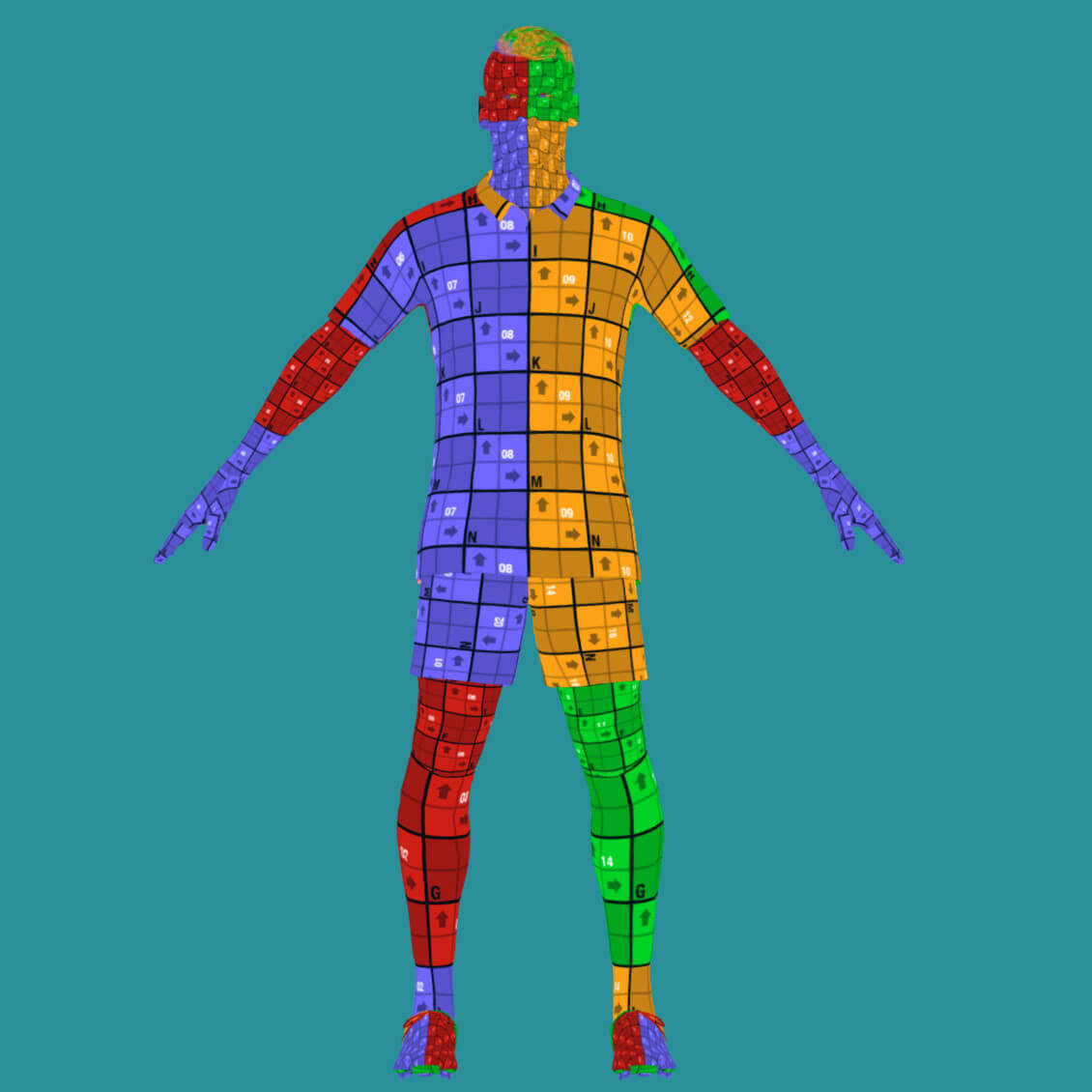 T-P Rigged Martinelli Arsenal 3D Model by tranduyhieu