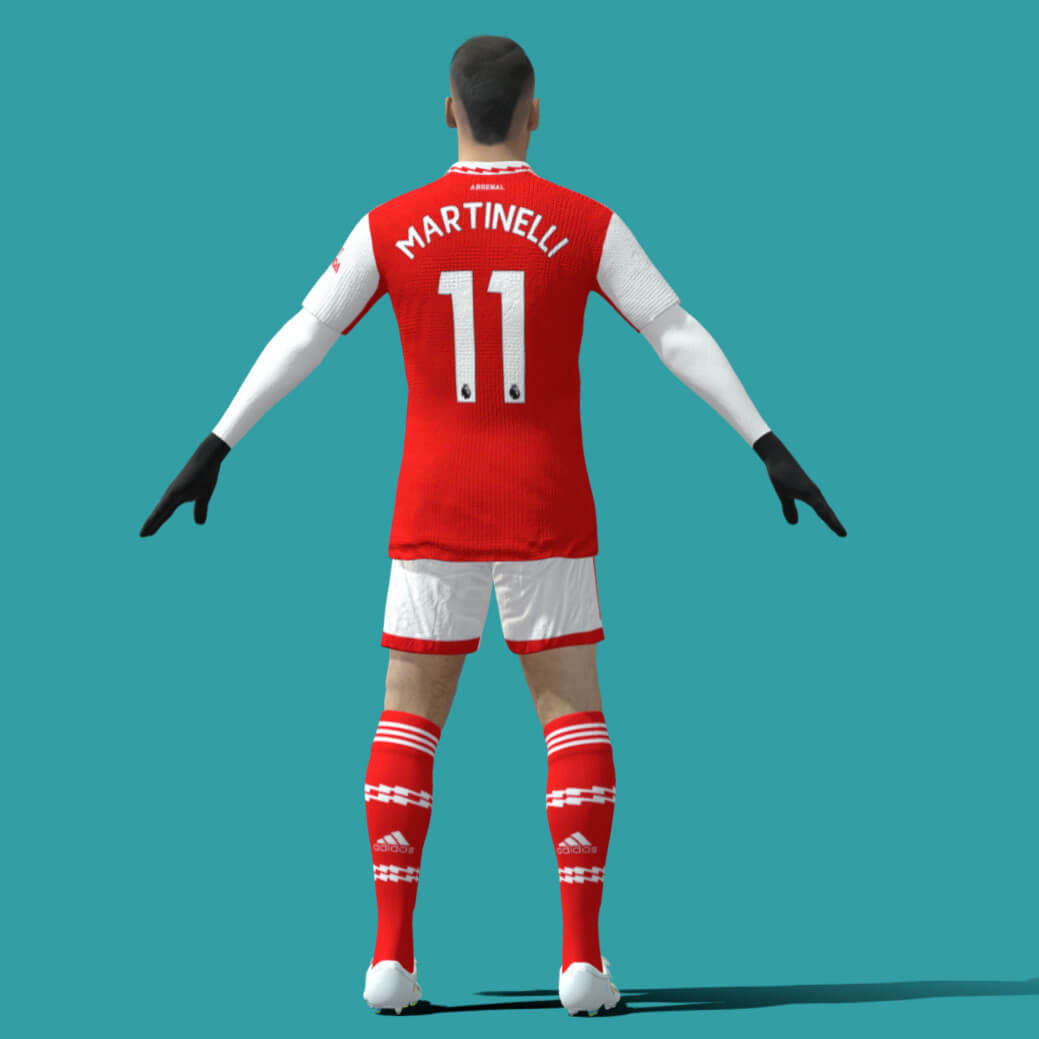 T-P Rigged Martinelli Arsenal 3D Model by tranduyhieu