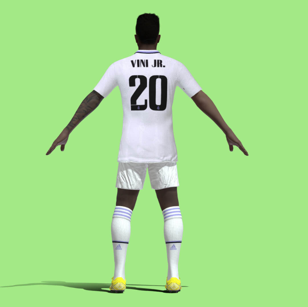 T-P Rigged Vinicius Real Madrid 2023 3D Model by tranduyhieu