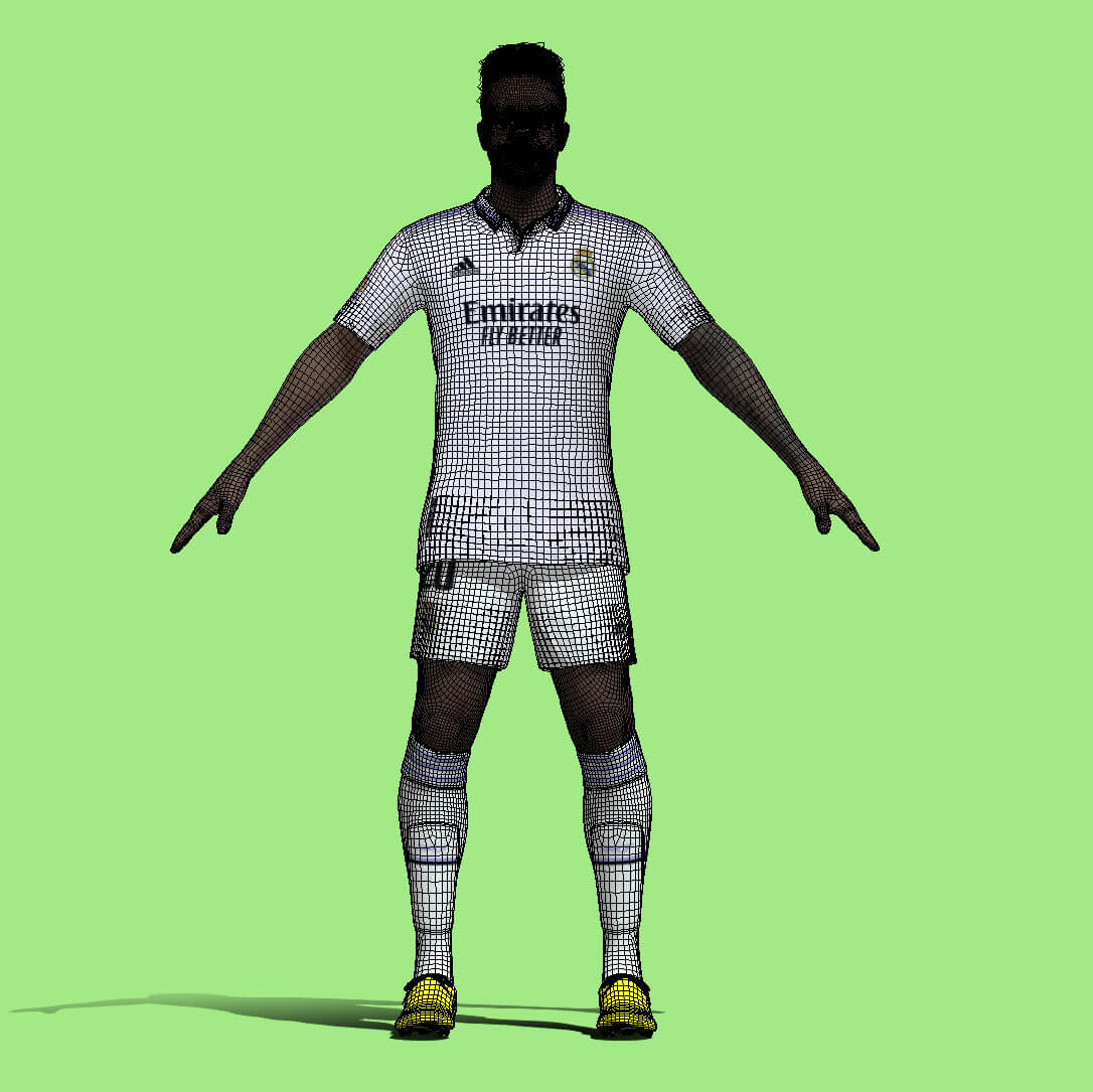 T-P Rigged Vinicius Real Madrid 2023 3D Model by tranduyhieu