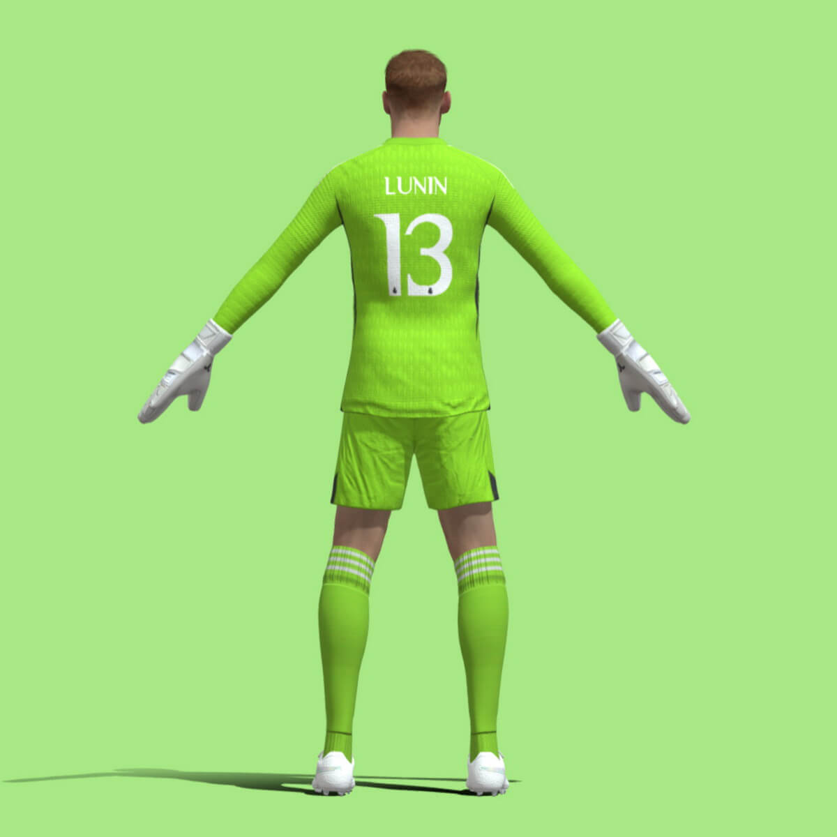 T-Pose Andriy Lunin Real Madrid 23-24 3D Model by tranduyhieu