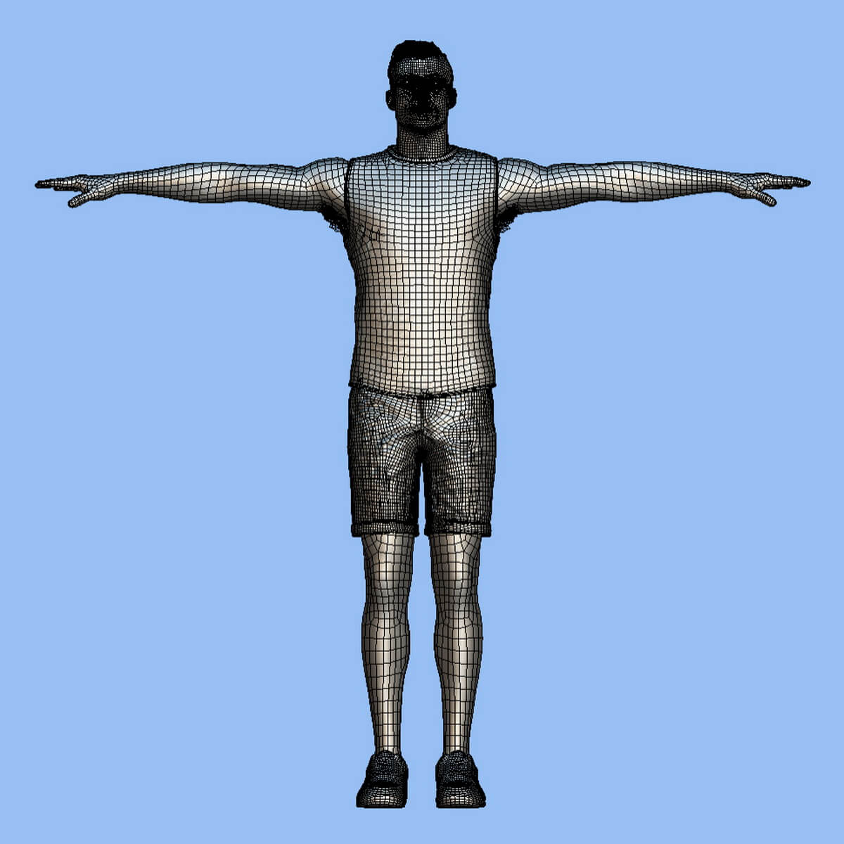 T-Pose Cristiano Ronaldo Casual 3D Model by tranduyhieu