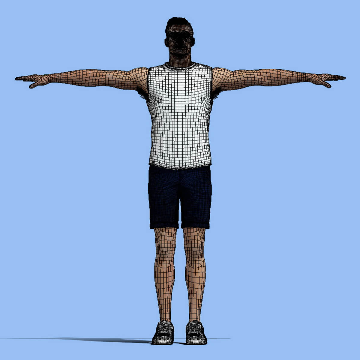 T-Pose Cristiano Ronaldo Casual 3D Model by tranduyhieu