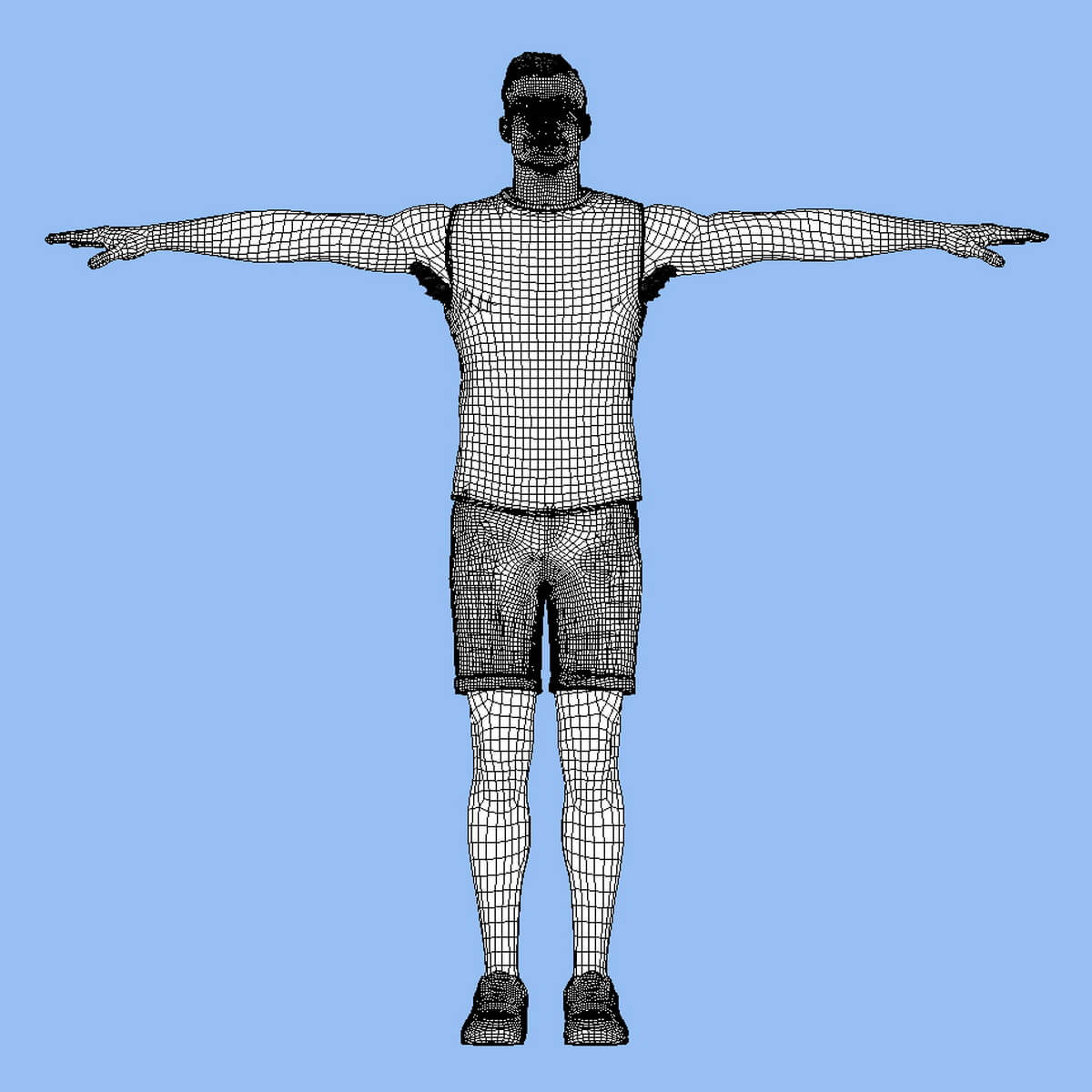 T-Pose Cristiano Ronaldo Casual 3D Model by tranduyhieu