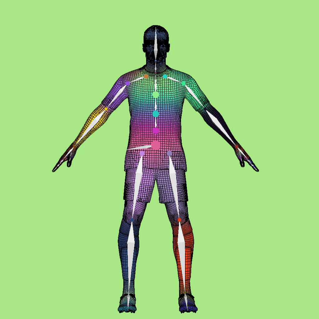 T-Pose Rigged Carvajal Real Madrid 23/24 3D Model by tranduyhieu