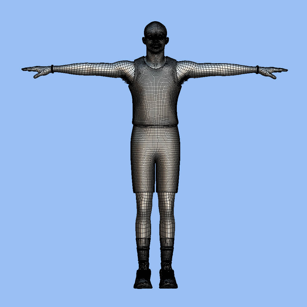 T-Pose Rigged De Aaron Fox Sacramento Kings 3D Model by tranduyhieu