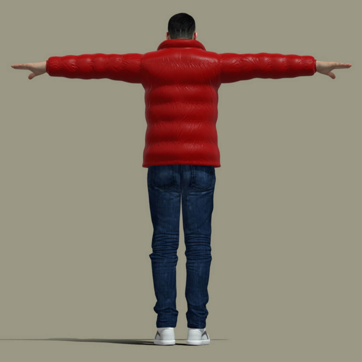 T-Pose Rigged Drake Rapper 3D Model by tranduyhieu