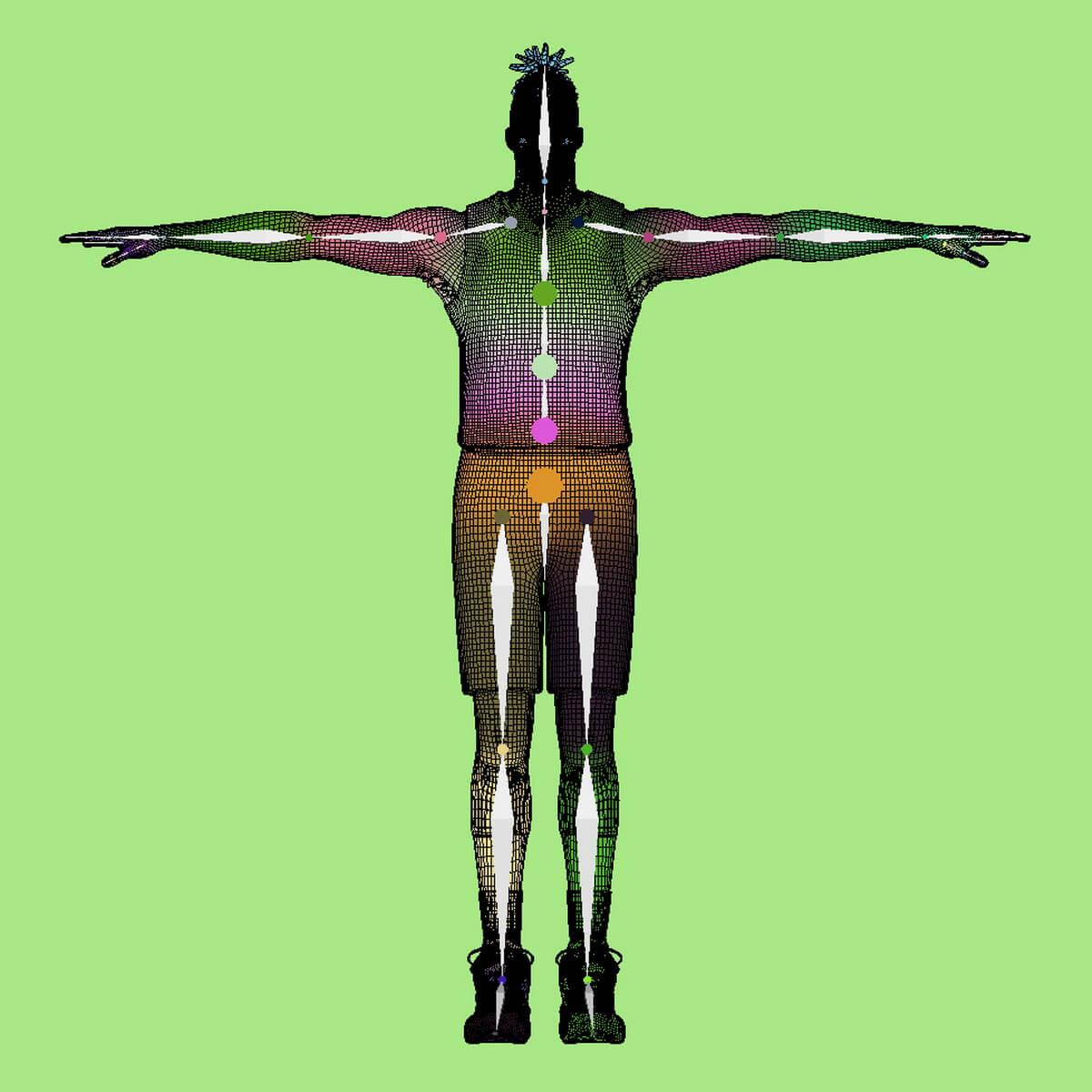 T-Pose Rigged Dwight Howard Los Angeles Lakers NBA 3D Model by tranduyhieu