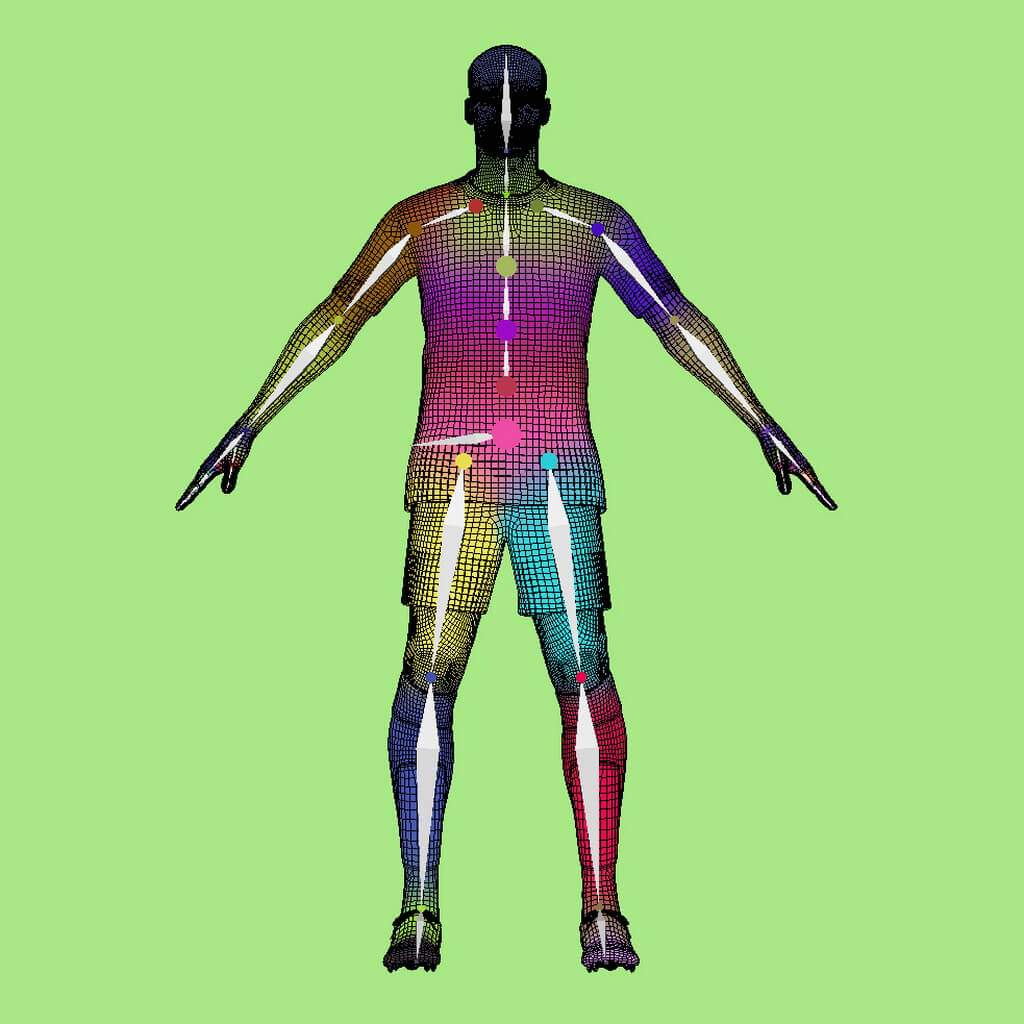 T-Pose Rigged Ferland Mendy Real Madrid 23/24 3D Model by tranduyhieu