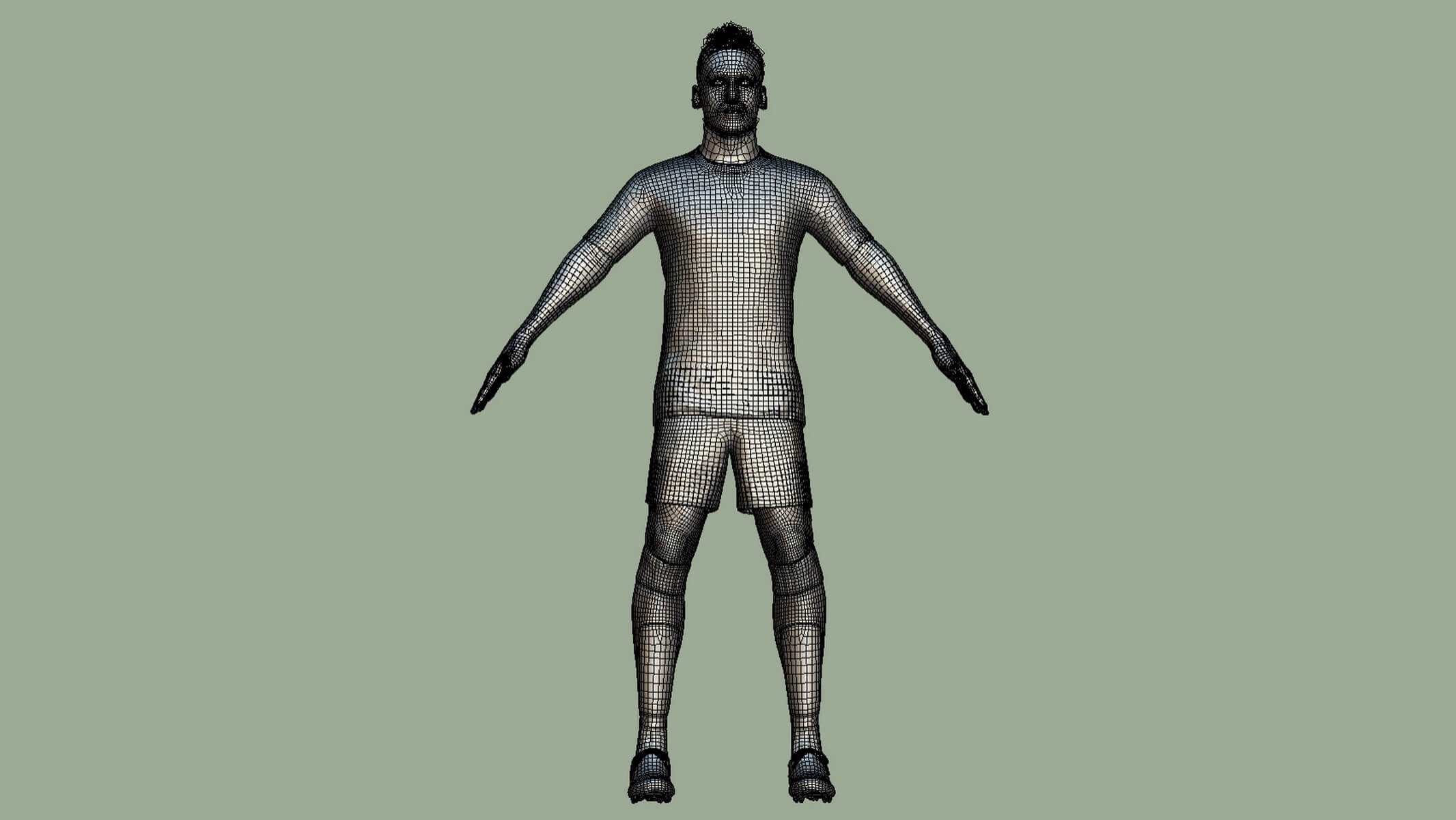 T-Pose Rigged Hakan Calhanoglu Inter Milan 3D Model by tranduyhieu