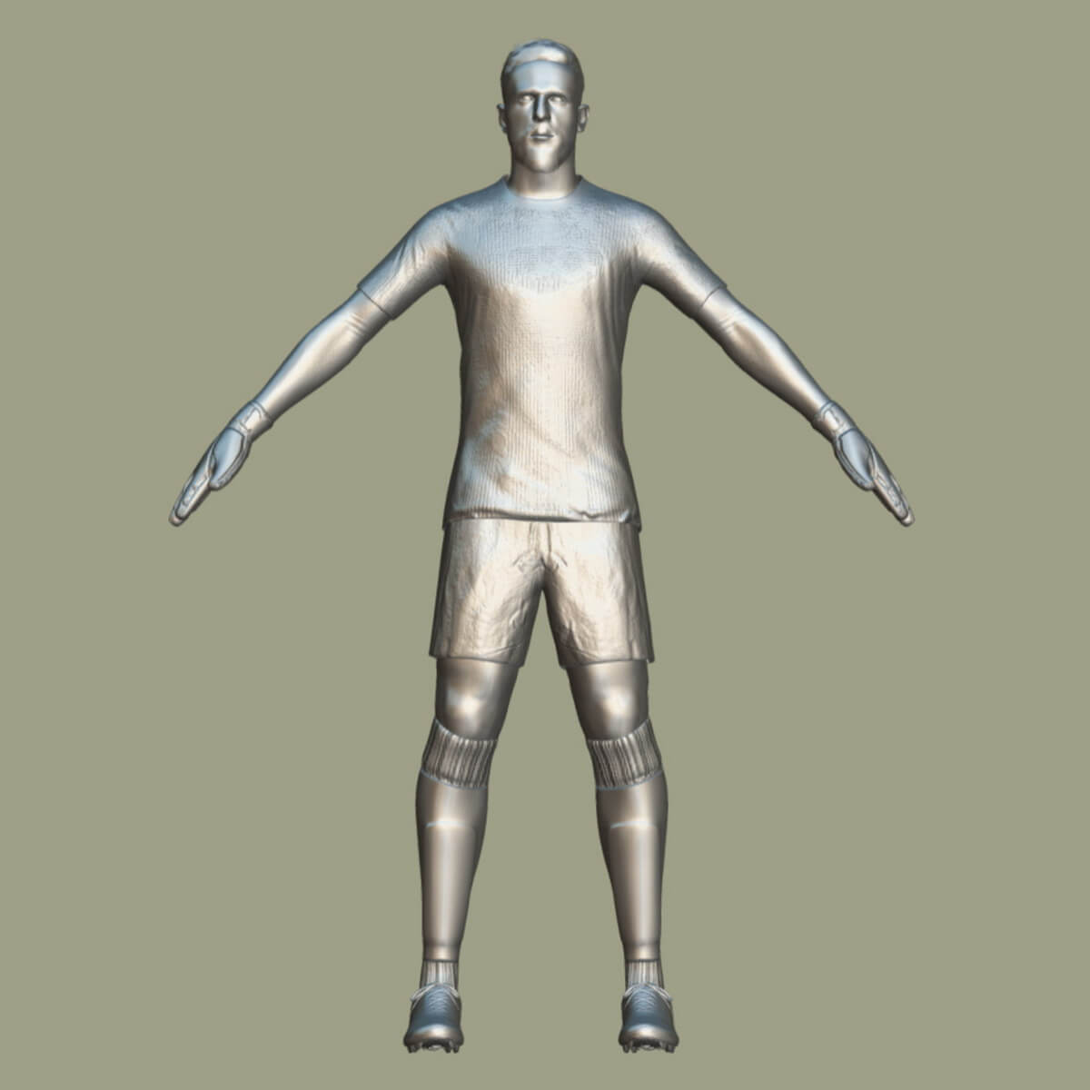 T-Pose Rigged Jan Oblak Atletico Madrid 24-25 3D Model by tranduyhieu