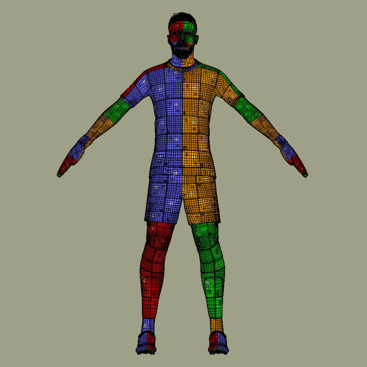 T-Pose Rigged Jan Oblak Atletico Madrid 24-25 3D Model by tranduyhieu