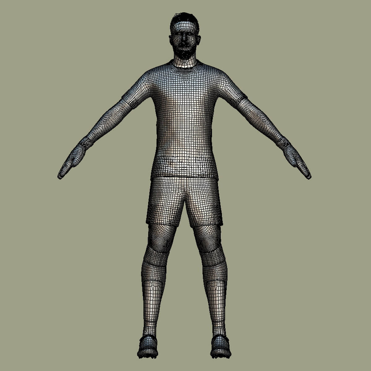 T-Pose Rigged Jan Oblak Atletico Madrid 24-25 3D Model by tranduyhieu