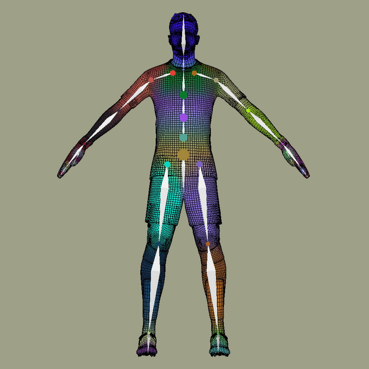 T-Pose Rigged Jan Oblak Atletico Madrid 24-25 3D Model by tranduyhieu