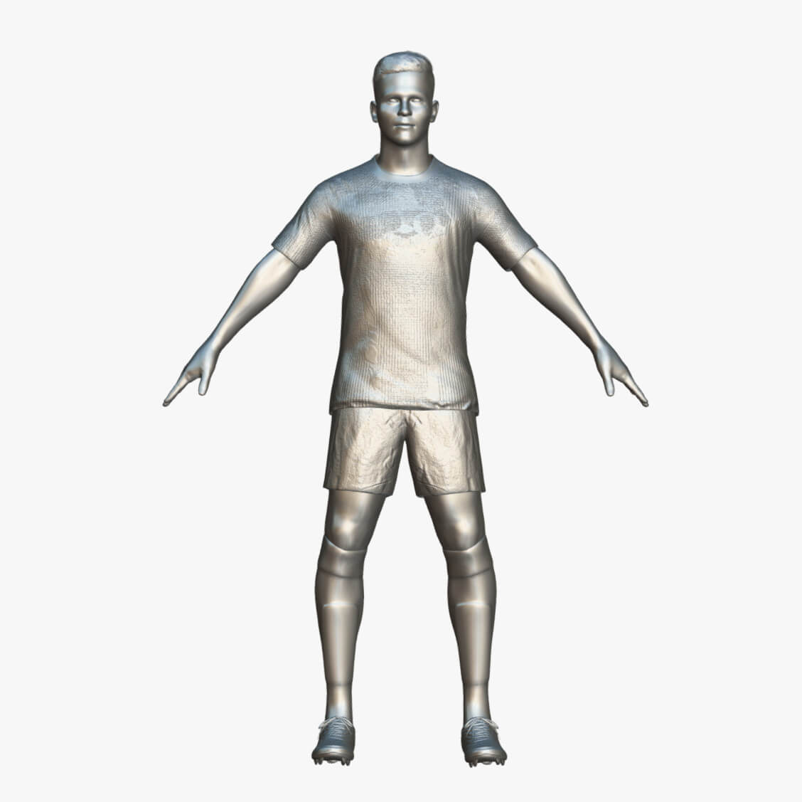 T-Pose Rigged Julian Alvarez Manchester City 3D Model by tranduyhieu