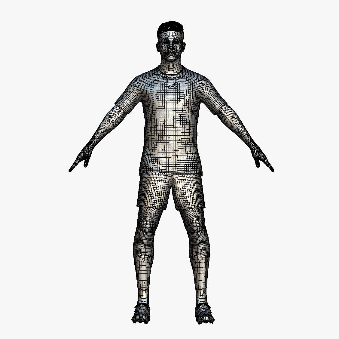 T-Pose Rigged Julian Alvarez Manchester City 3D Model by tranduyhieu