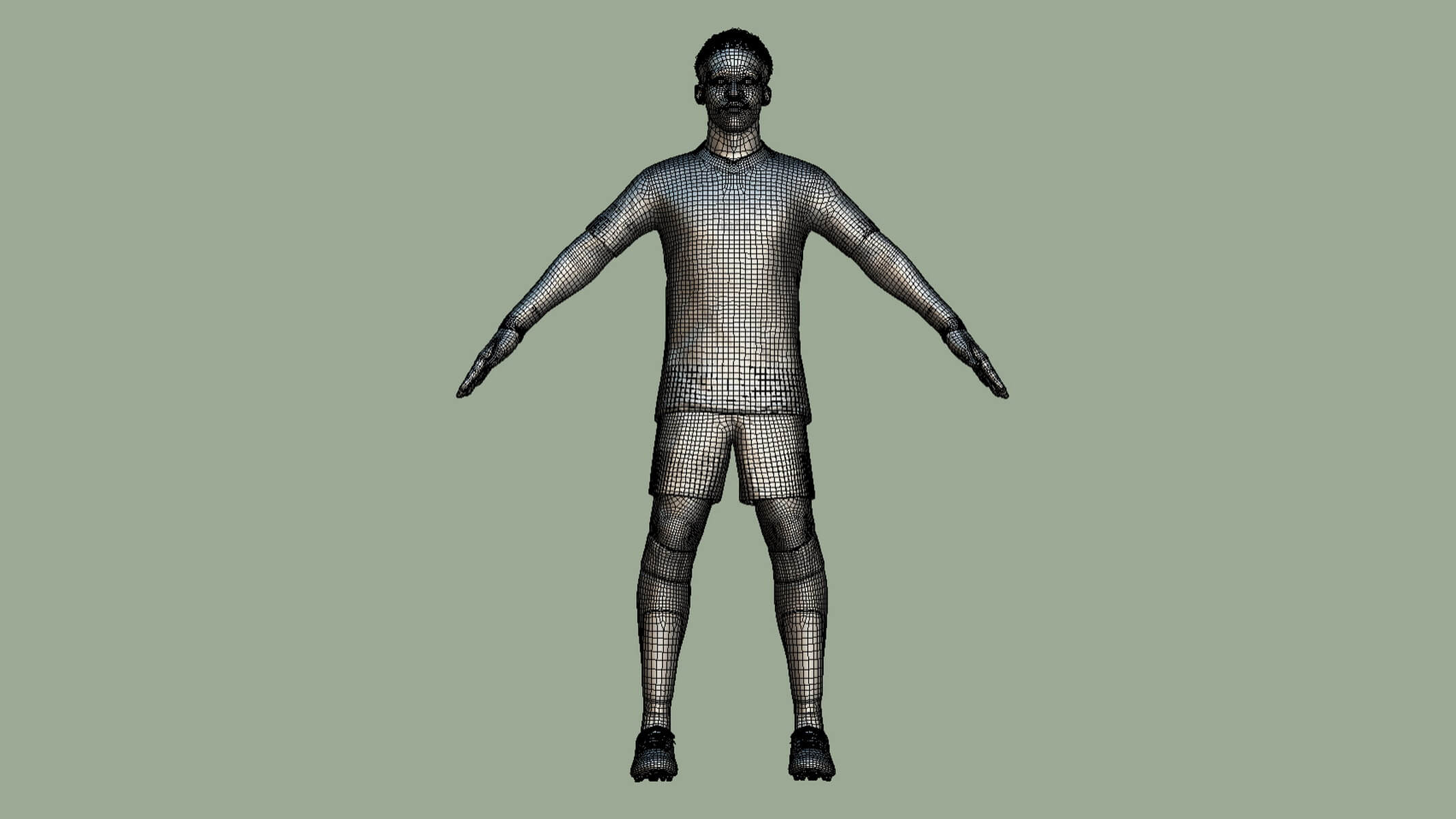 T-Pose Rigged Kobbie Mainoo England Euro 2024 3D Model by tranduyhieu